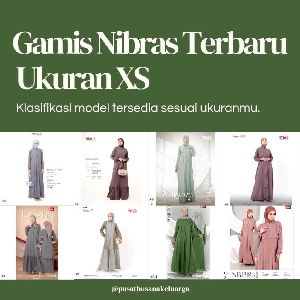 Jual GAMIS NIBRAS UKURAN XS GAMIS MURAH GAMIS PROMO GAMIS SALE GAMIS ...
