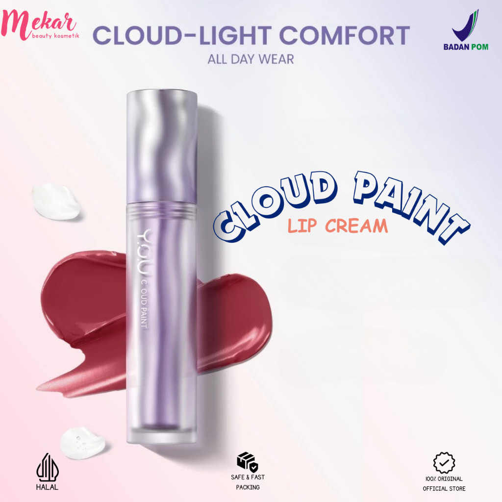 Jual YOU New Cloud Paint Matte Lasting Lip Cream Lip Cream Matte Lip ...