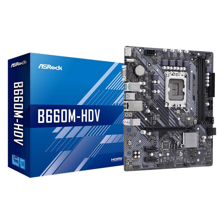 Jual Mainboard ASRock B660M HDV mATX DDR4 LGA 1700 ASRock B660 M HDV ...