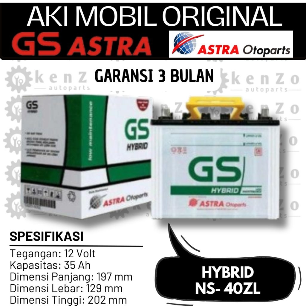 Jual Produksi Terbaru!! [Garansi 3 Bulan] Aki Mobil Corolla Sirion Karimun Ignis Datsun Hybrid ...