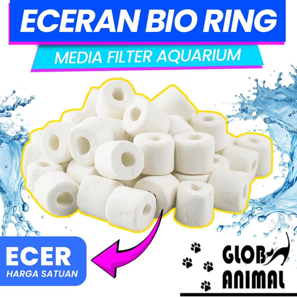 Jual ECERAN BIO RING CERAMIC BIORING KERAMIK MEDIA FILTER AQUARIUM ...