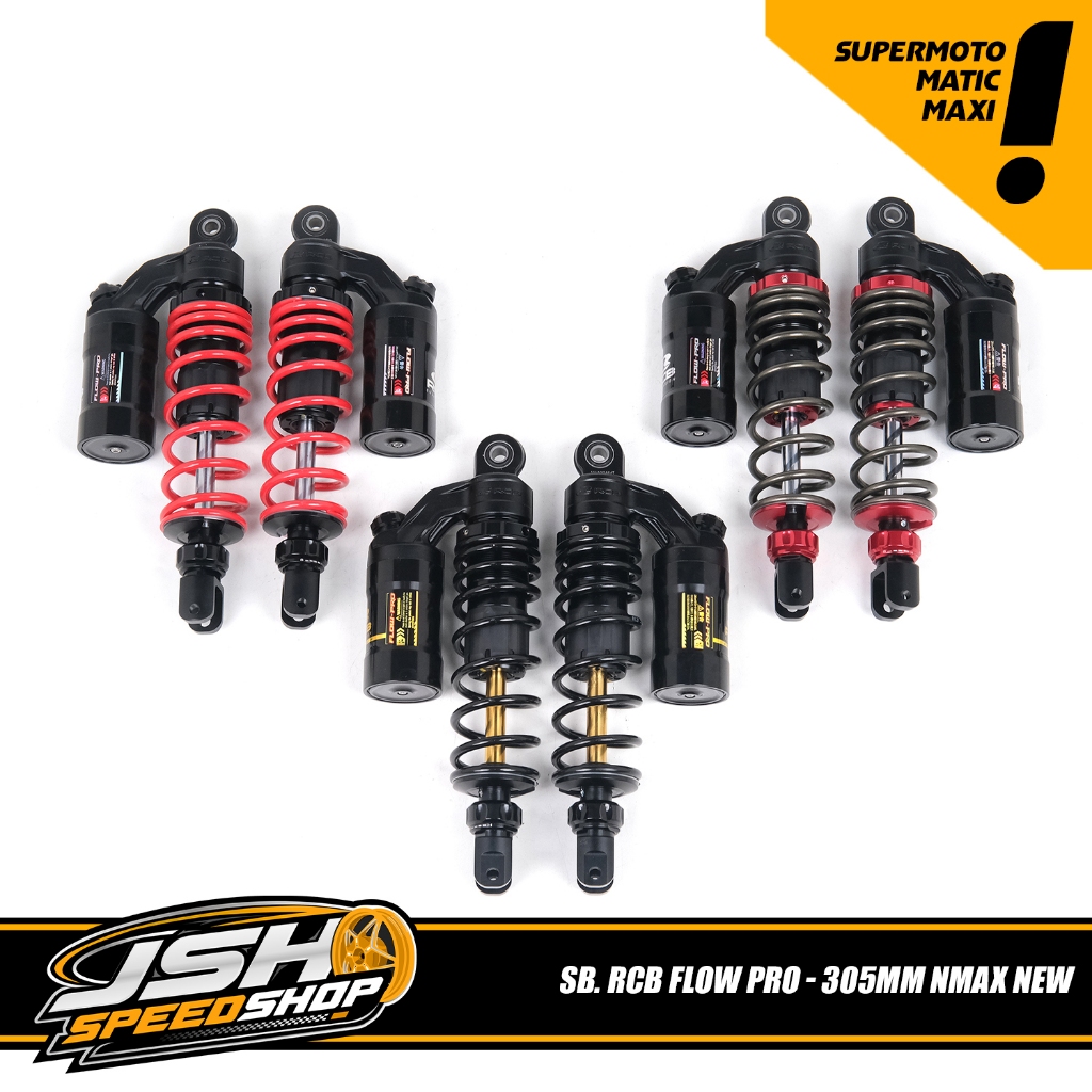 Jual Shockbreaker Sokbeker RCB Flow Pro 305MM NMAX NEW 330MM NMAX XMAX ...