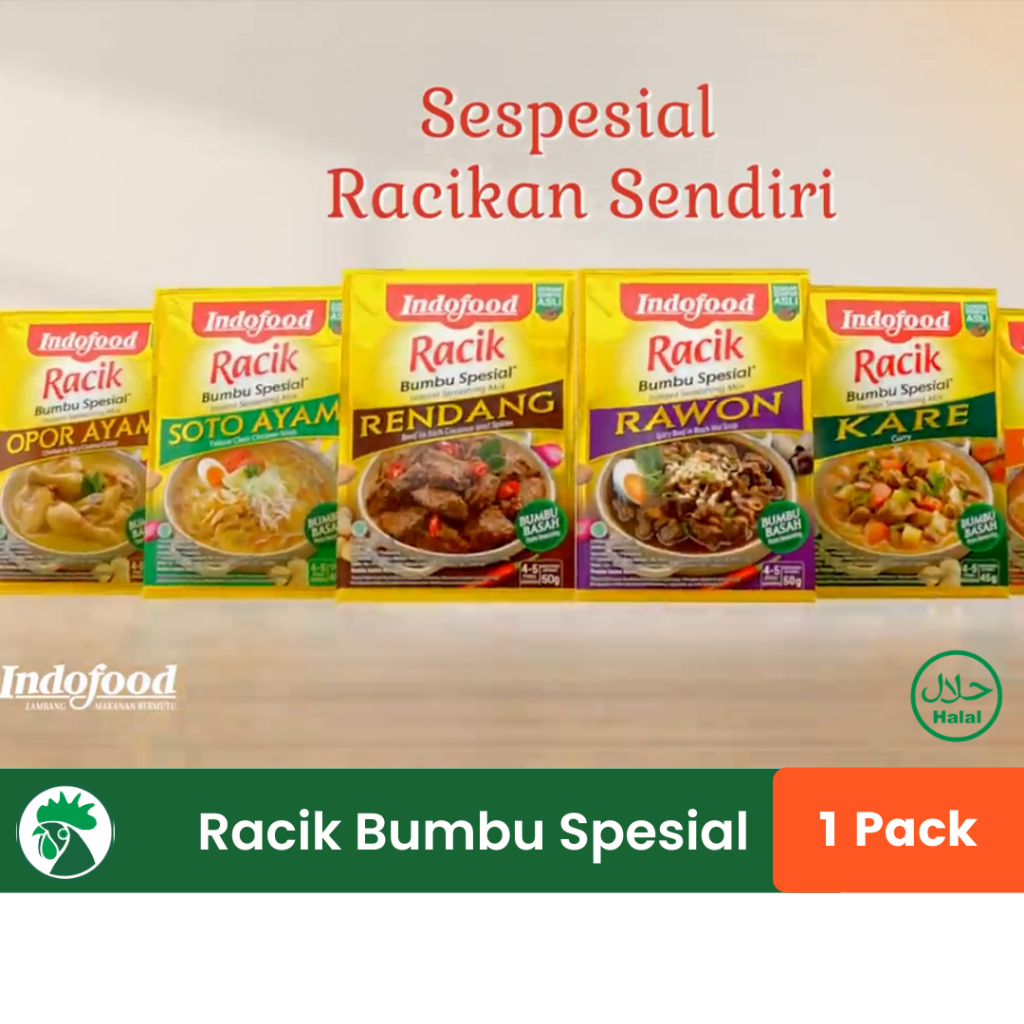 Jual Bumbu Racik Basah Spesial 50gr | Rendang Gulai Kare Soto Ayam dan ...