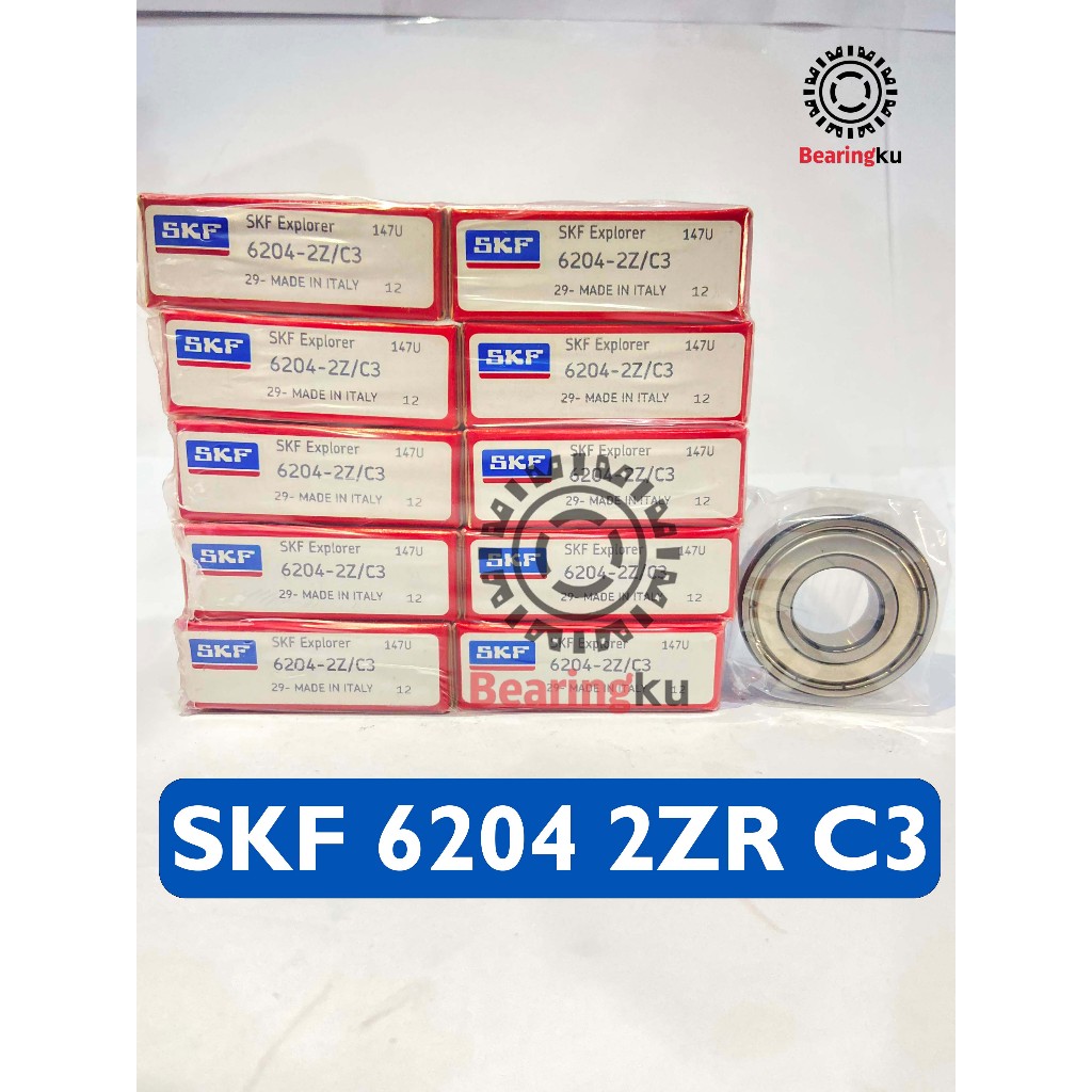 Jual Ball Bearing SKF 6204 2Z/C3 6204 ZZ C3 SKF Original 20x47x14 ...