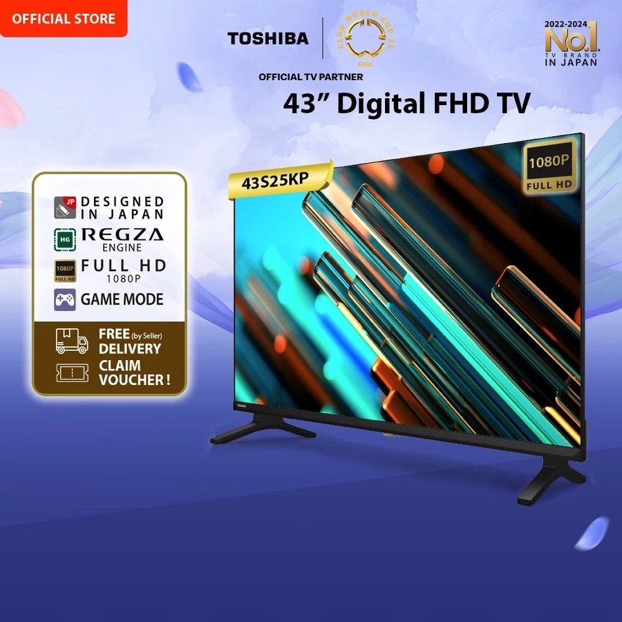Jual Toshiba TV 43" FHD Digital TV - Dolby Audio Regza Game Mode HDMI ...