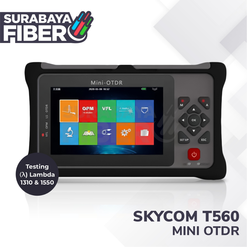 Jual Skycom Mini OTDR T560 Dual Wavelenght - Fiberoptik Tester High ...