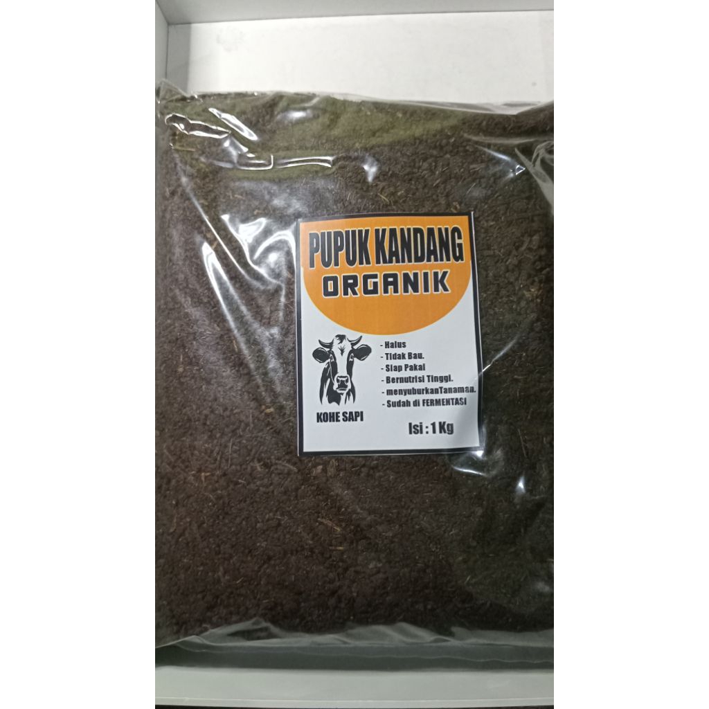 Jual PUPUK KANDANG SAPI ORGANIK/KOHE SAPI 1KG | Shopee Indonesia