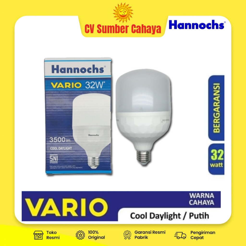 Jual Hannochs Lampu LED Bohlam LED VARIO 32 watt 32W Cahaya Putih | Shopee Indonesia
