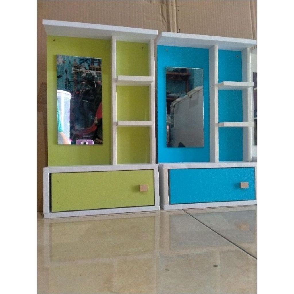 Jual RAK KOSMETIK LACI GANTUNG MINI/CERMIN RIAS MINIMALIS/ RAK RIAS ...