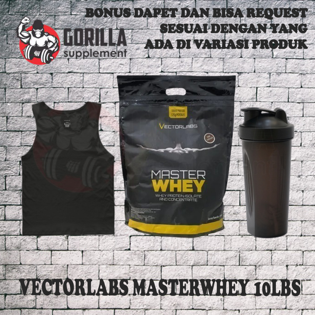Jual PROMO VECTORLABS Master Whey 10 LBS 4500 Gram Whey Protein ...