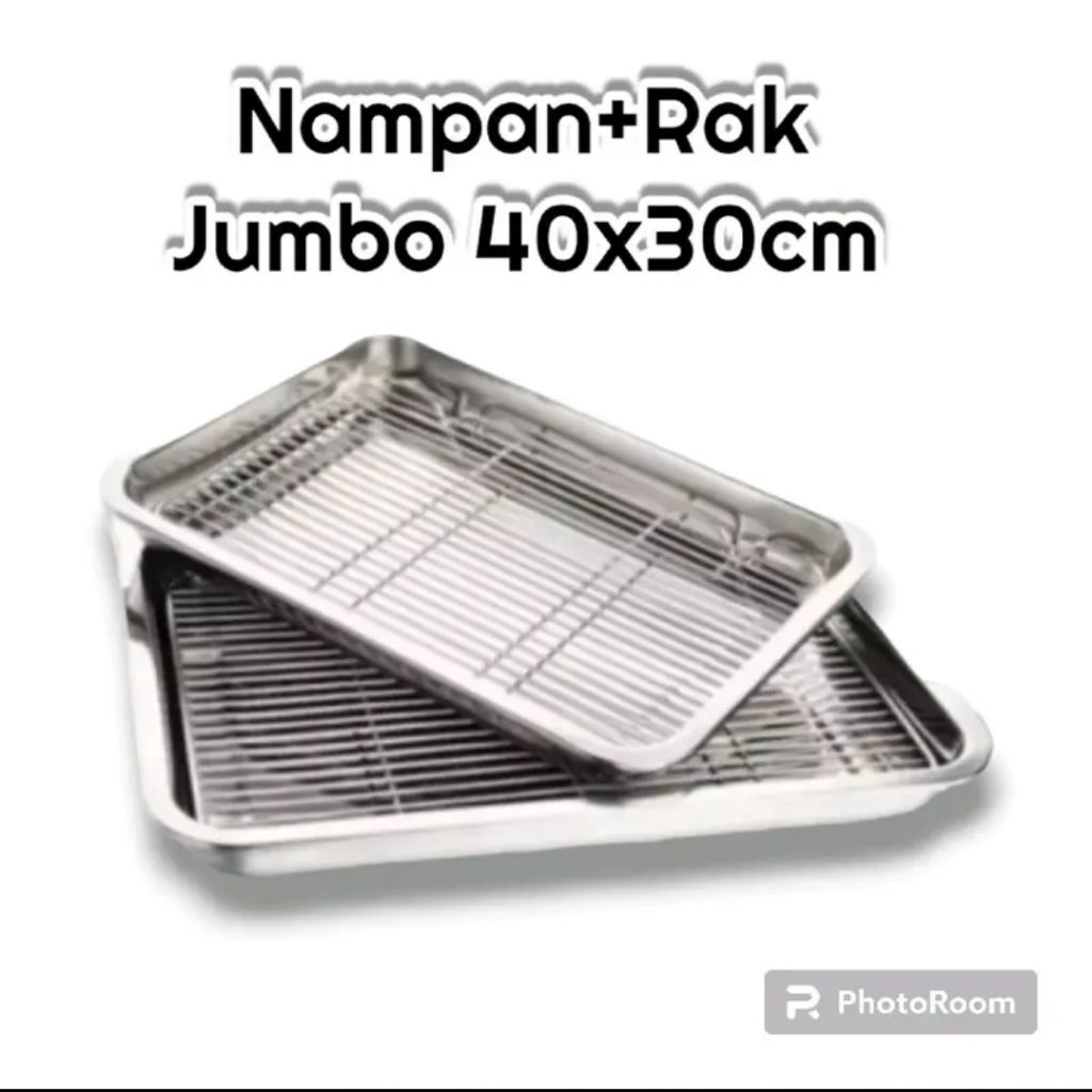 Jual Cooling rak Plus Nampan Wadah Peniris Minyak Makanan, Gorengan ...
