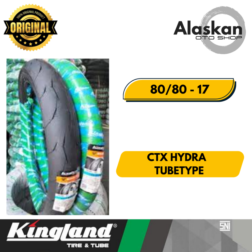 Jual Ban Luar Tube Type Ring 17 Kingland CTX HYDRA 80/80 Axero Tech ...