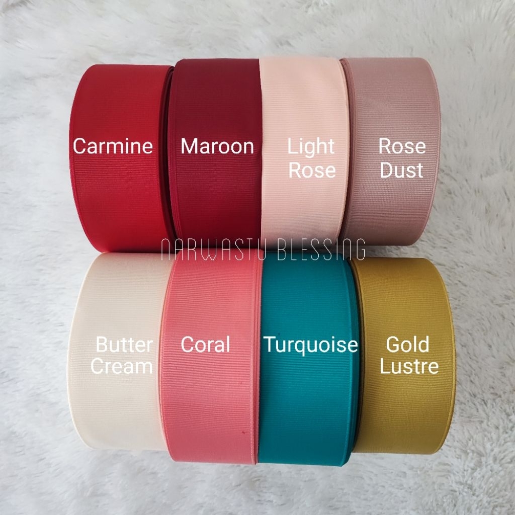 Jual 25 yard Pita grosgrain pita salur pita garis 4cm ( 1,5 inchi ...
