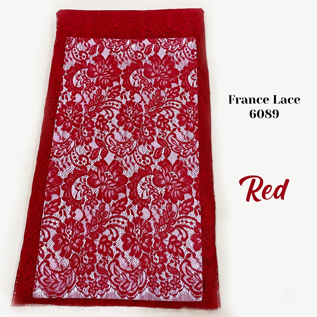 Jual Original France Lace 6089 - ukuran kain 1,8m x 1,1m | Shopee Indonesia