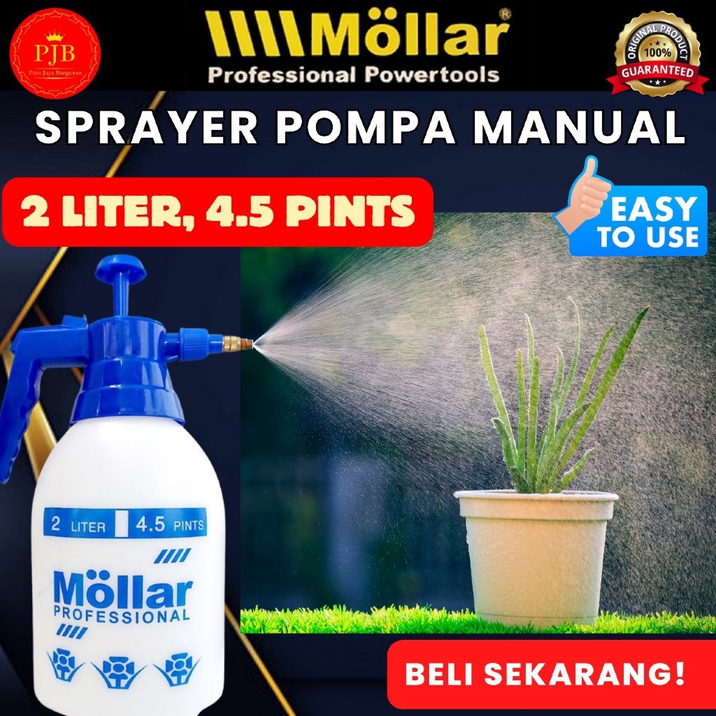 Jual MOLLAR SP2LM Botol Sprayer Alat Semprotan Penyiram Tanaman 2 Liter ...