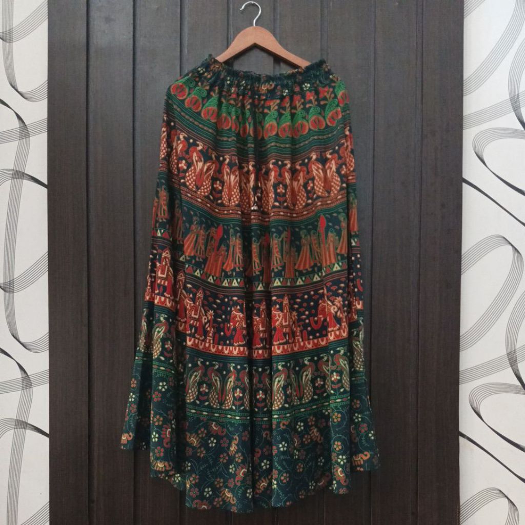 Jual new rok ethnic mayung katun india hijau emerald balikpapan ...