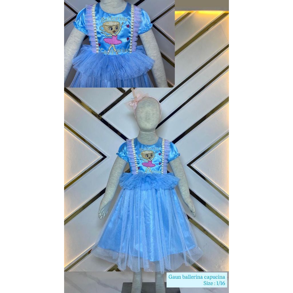 Jual VIRALL DRESS BALLERINA CAPUCINA ANAK PEREMPUAN USIA 3 - 8 TAHUN ...