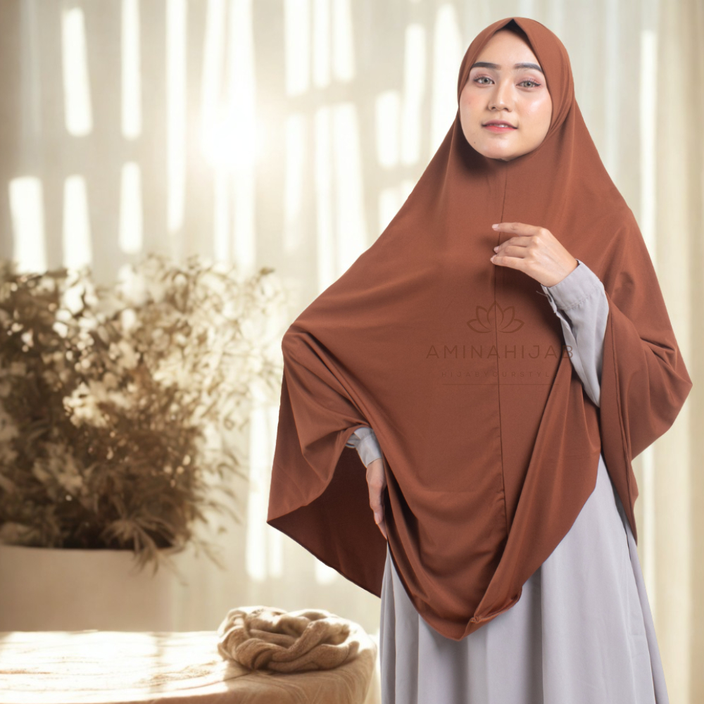 Jual Aminahijabs - Hijab Instan Khimar Syari Jilbab Bergo Jumbo Pet Malay Jersey Premium ...