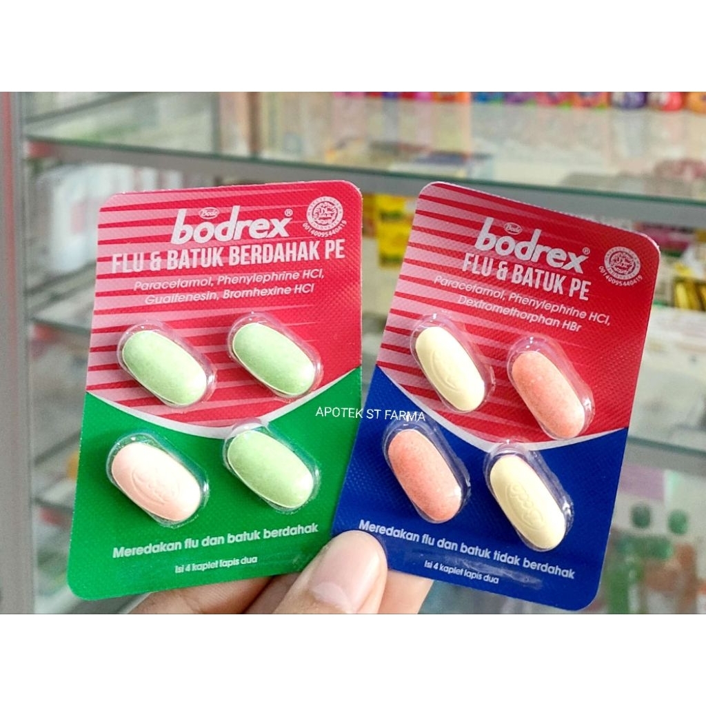 Jual BODREX FLU BATUK SAKIT KEPALA PADA MIGRAIN 1 STRIP 4 TABLET ...