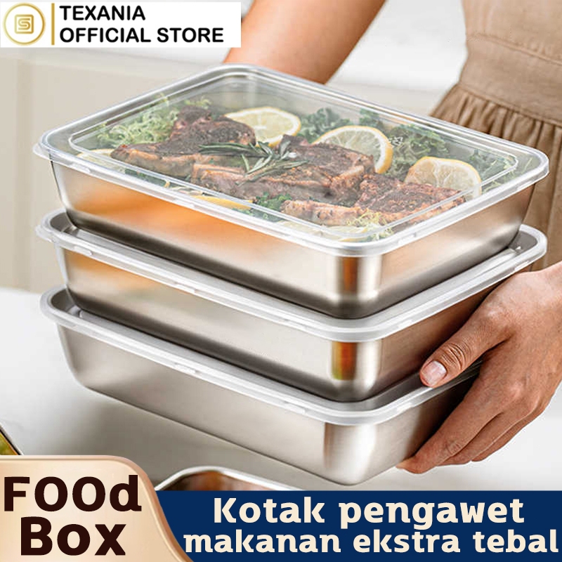 Jual TEXANIA Tempat Wadah Makanan Kontainer Makanan Sayuran Food Box ...