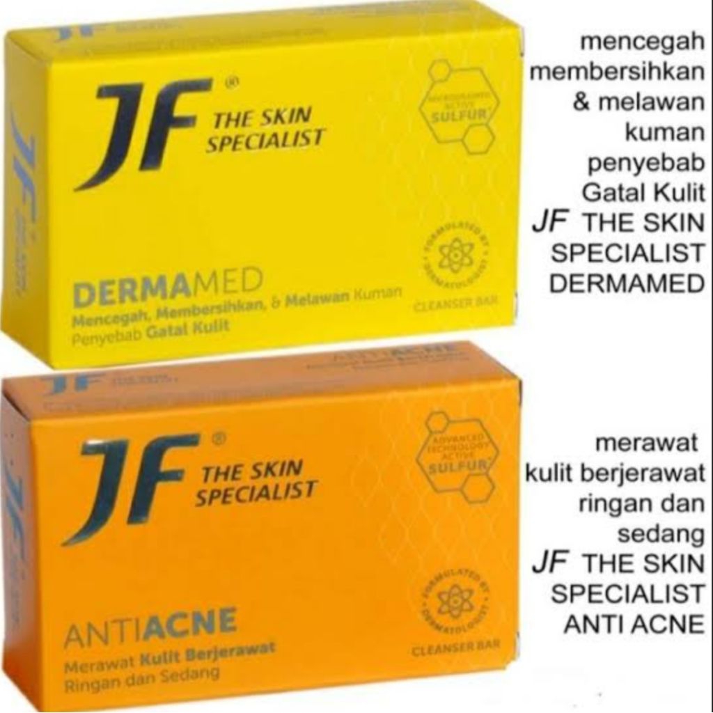 Jual SABUN JF SULFUR ACTIVE ACNE & DERMAMED CARE 90GR [MEMBANTU MERAWAT ...