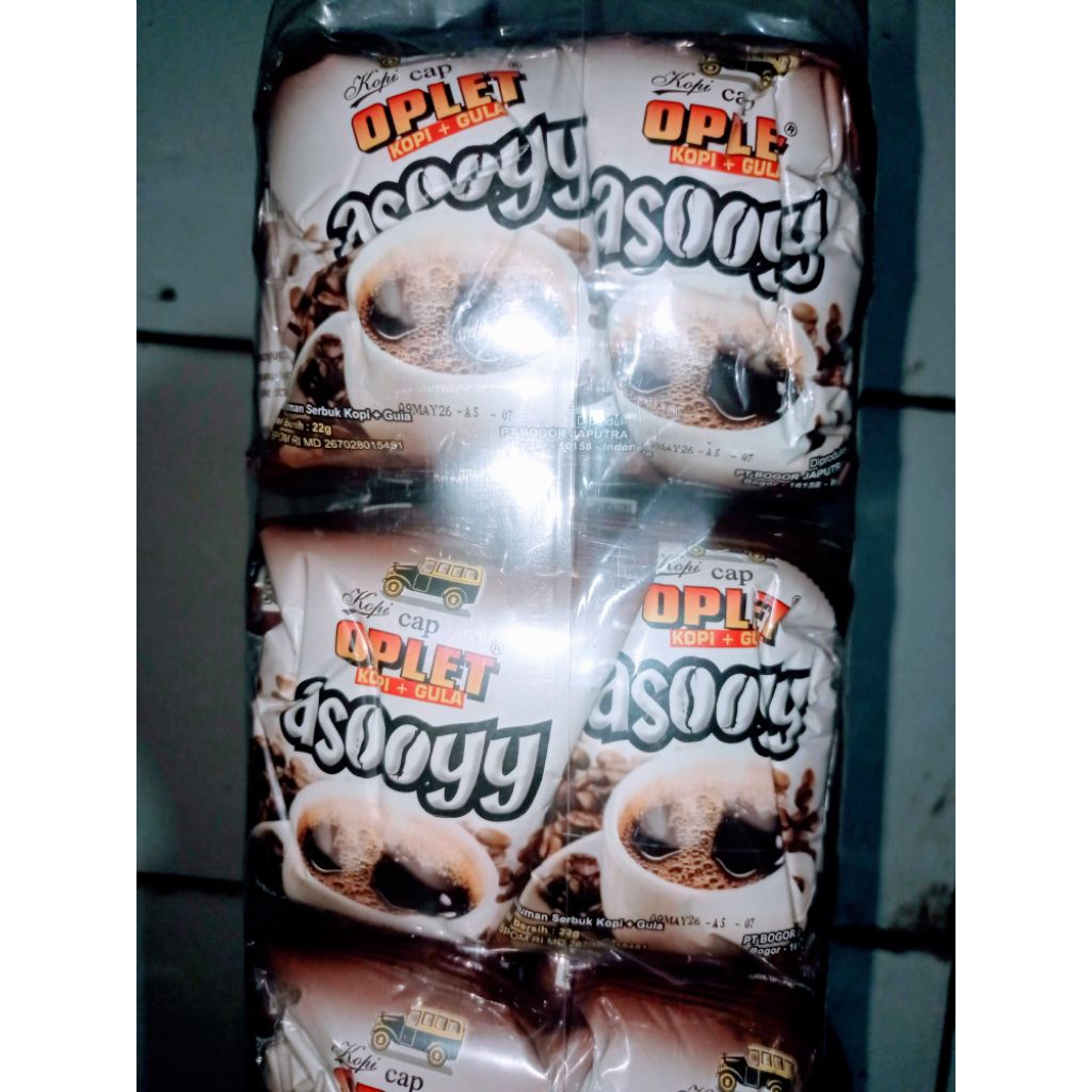 Jual kopi cap oplet asoy 22 Gr. 1 pak isi 20 pcs. | Shopee Indonesia