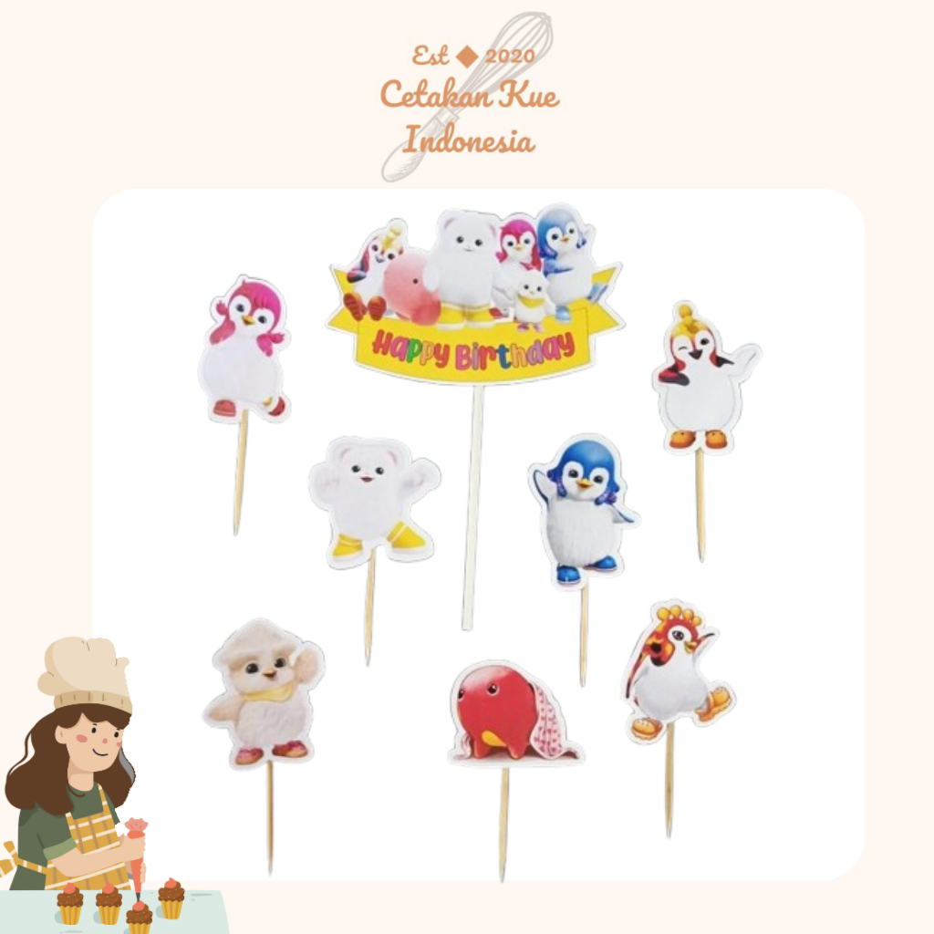Jual {CKI} Cake Topper Kertas Badanamu | Shopee Indonesia