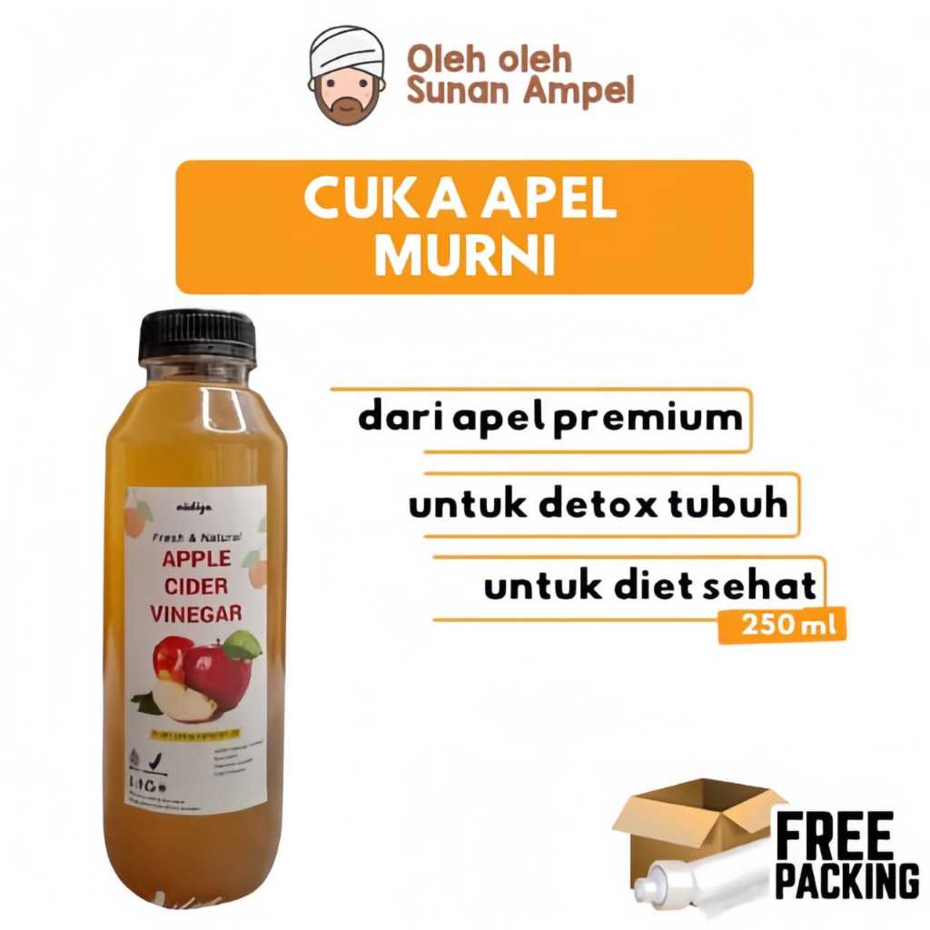 Jual Nadiya CUKA APEL ORGANIK 250ML With Mother Halal Aman Dikonsumsi ...