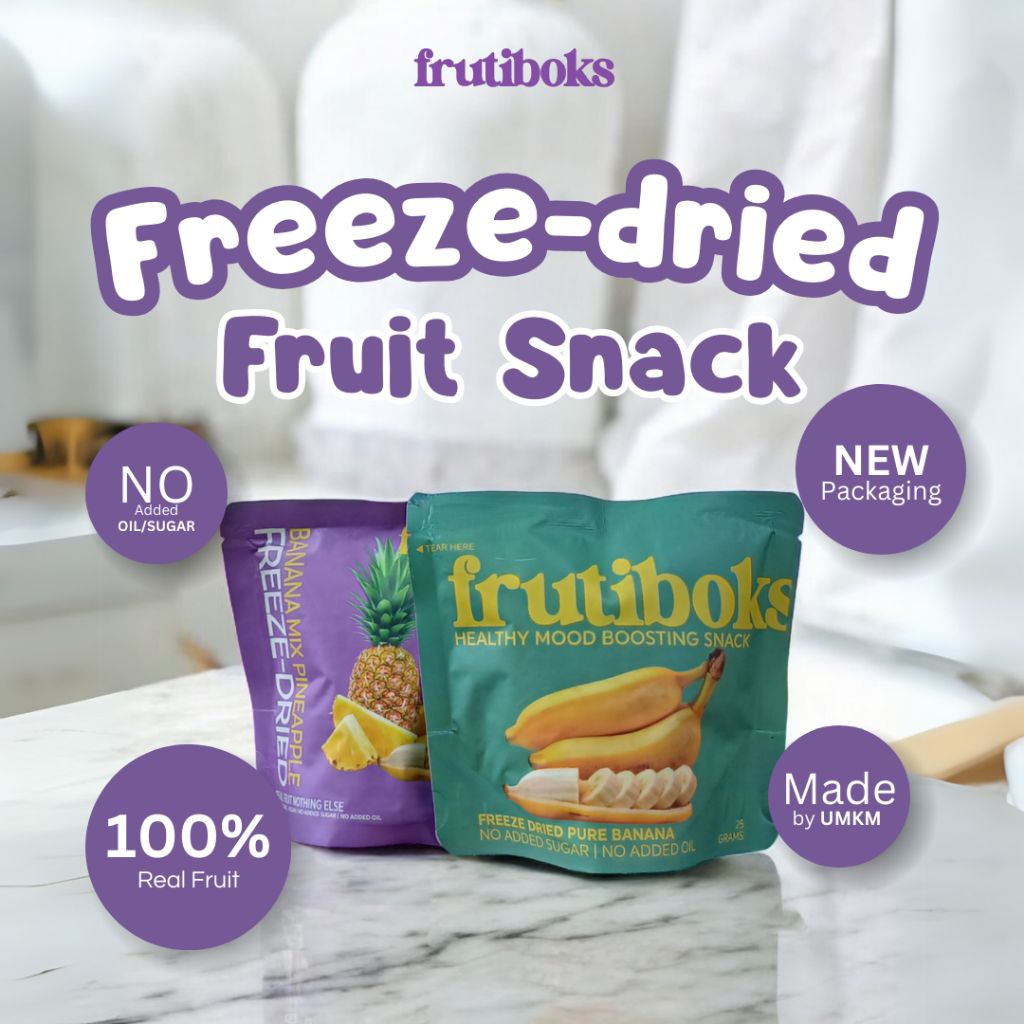 Jual Frutiboks Freeze Dried Fruits - Snack Buah Kering 100% Buah Asli ...