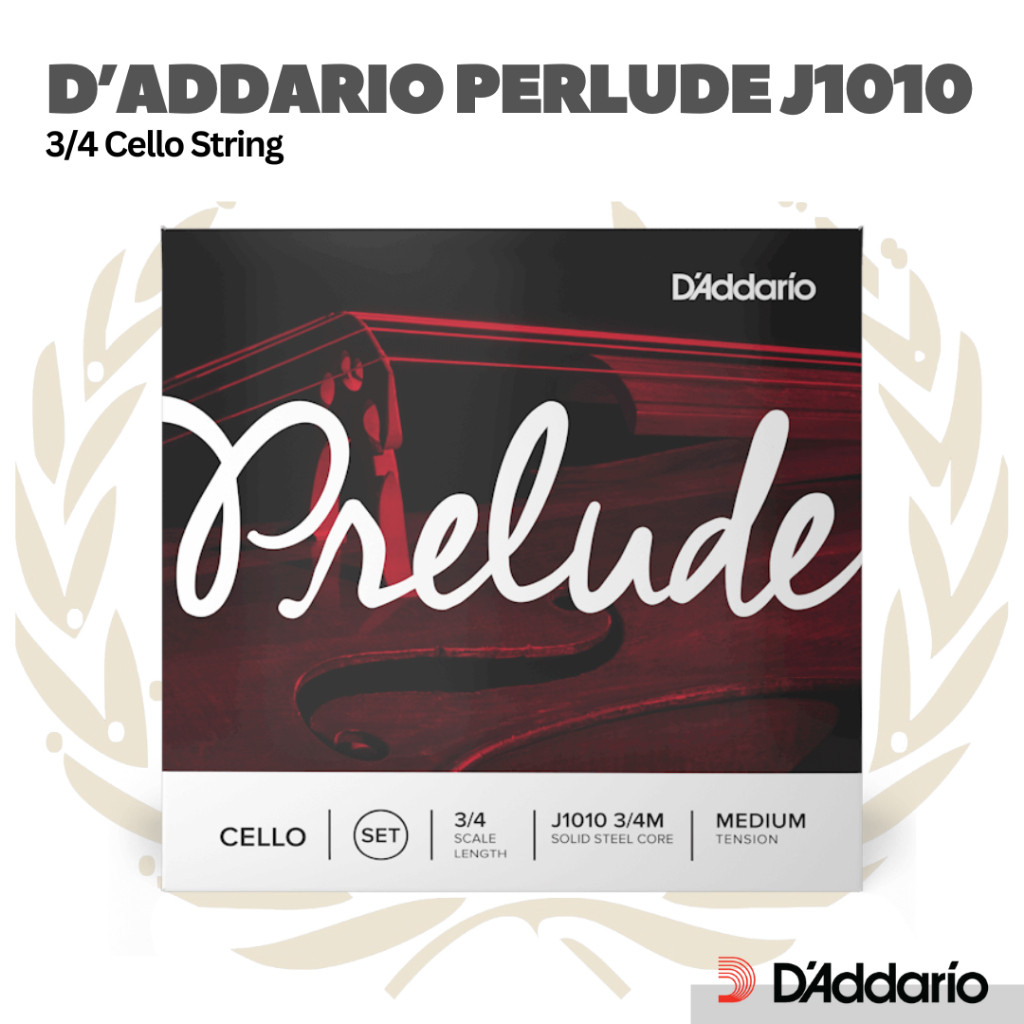 Jual D’addario J1010 Prelude 3/4 Medium-Tension Cello String Set ...