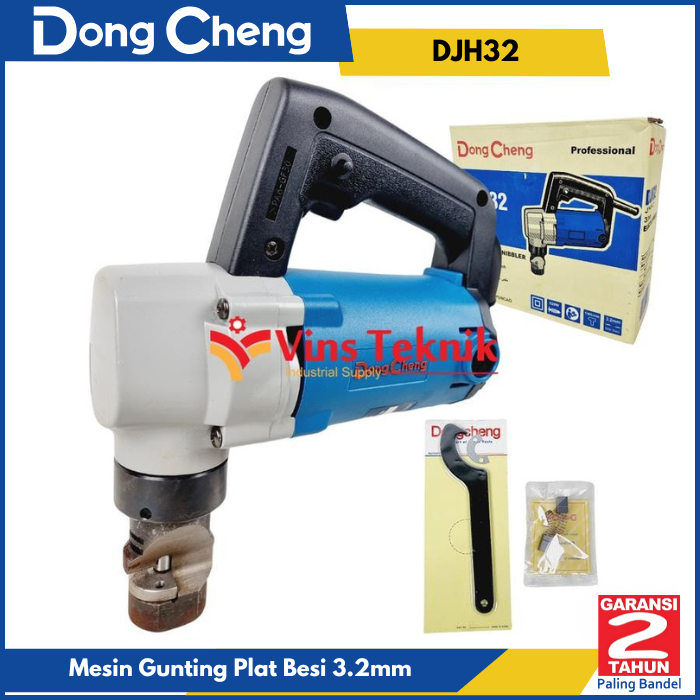 Jual Mesin potong plat besi 3,2mm NIBBLER CUTTER DJH32 DONGCHENG DJH 32 | Shopee Indonesia