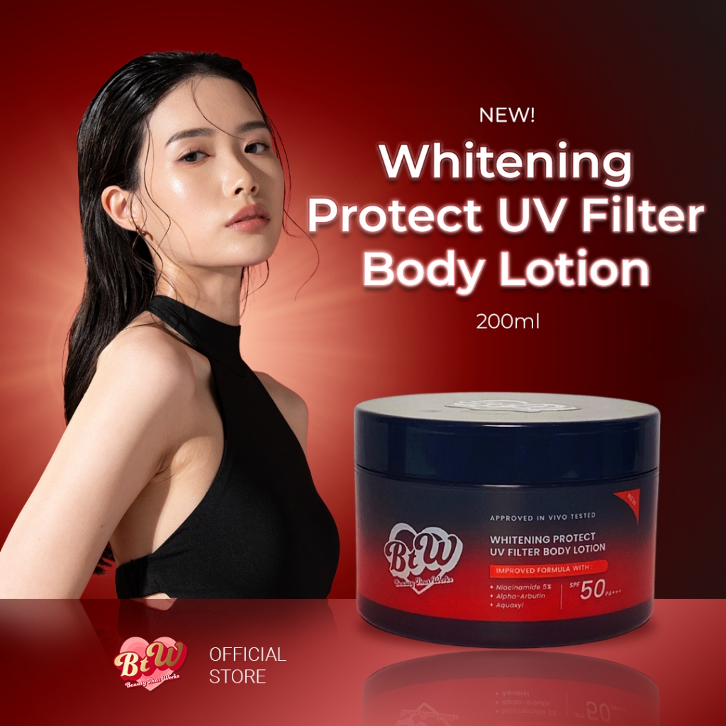 Jual BTW Whitening Protect UV Filter Body Lotion Spf 50 PA+++ 200ml ...