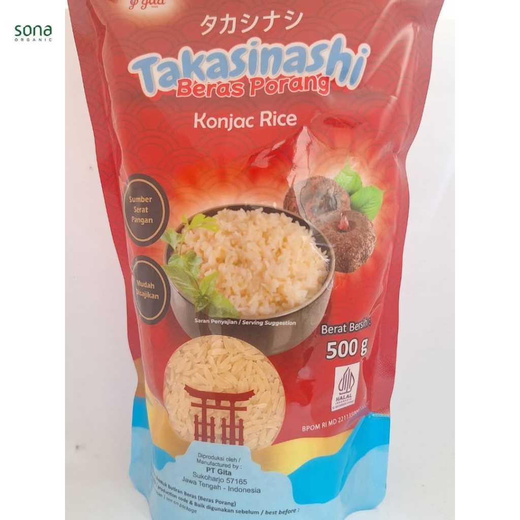 Jual beras porang 500gr - Takasinashi - Beras Porang Pouch | Shopee ...