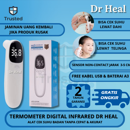 Jual Termometer Digital Infrared Termometer Suhu Tubuh Digital ...