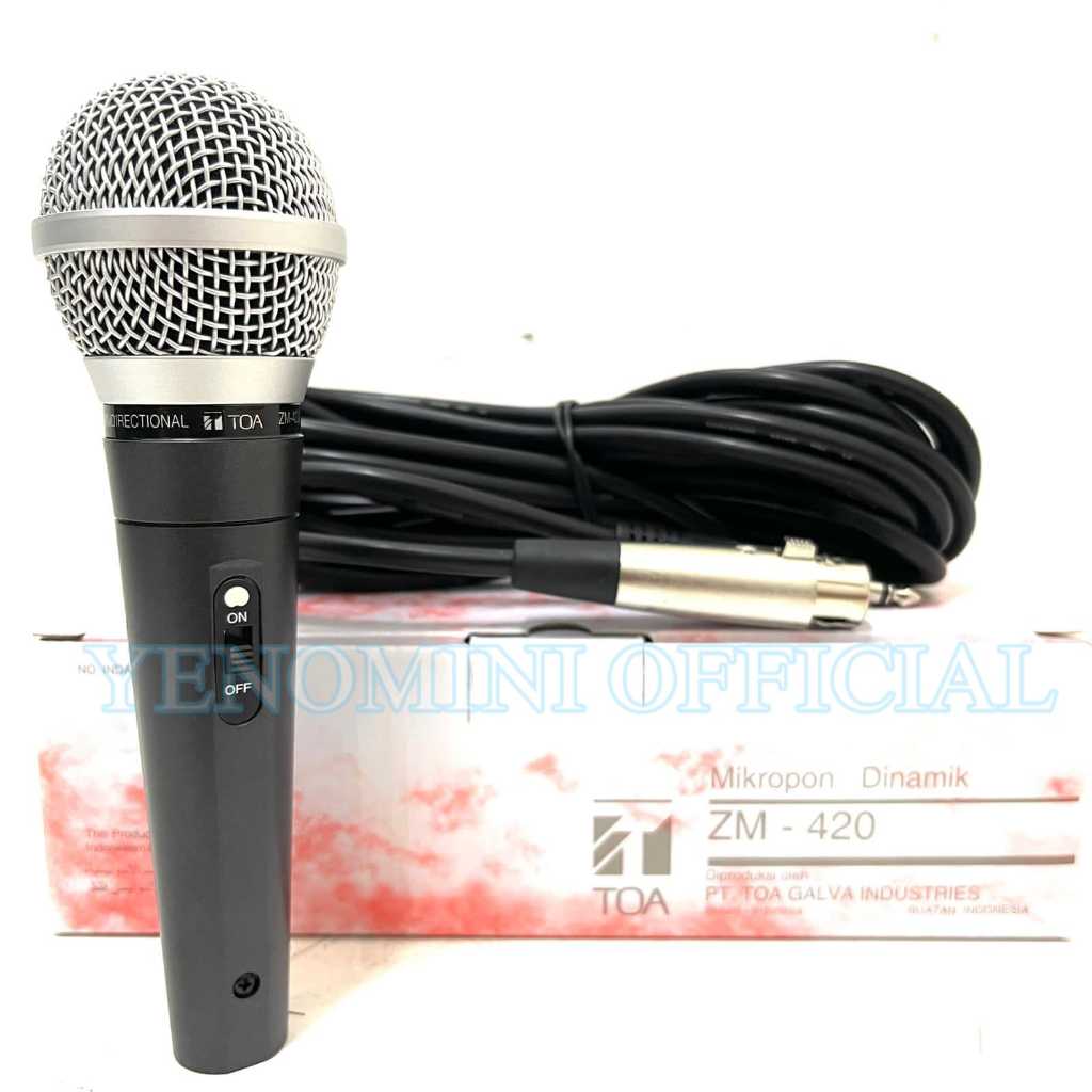 Jual Mic Kabel TOA ZM 420 Original toa Zm420 Mic Kabel -+ 5meter Bagus ...