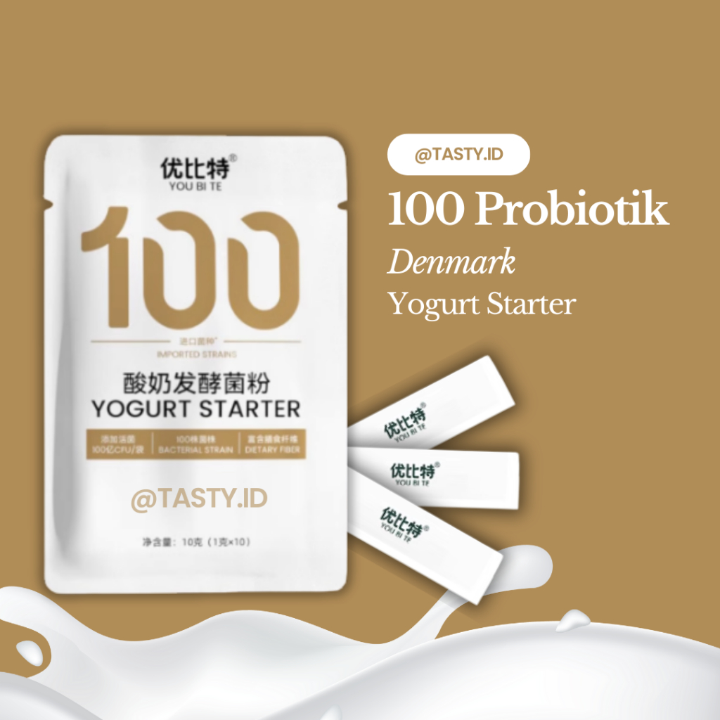 Jual Yogurt Starter 100 Denmark 1 Gram Sachet / Yogurt Culture / Kultur ...