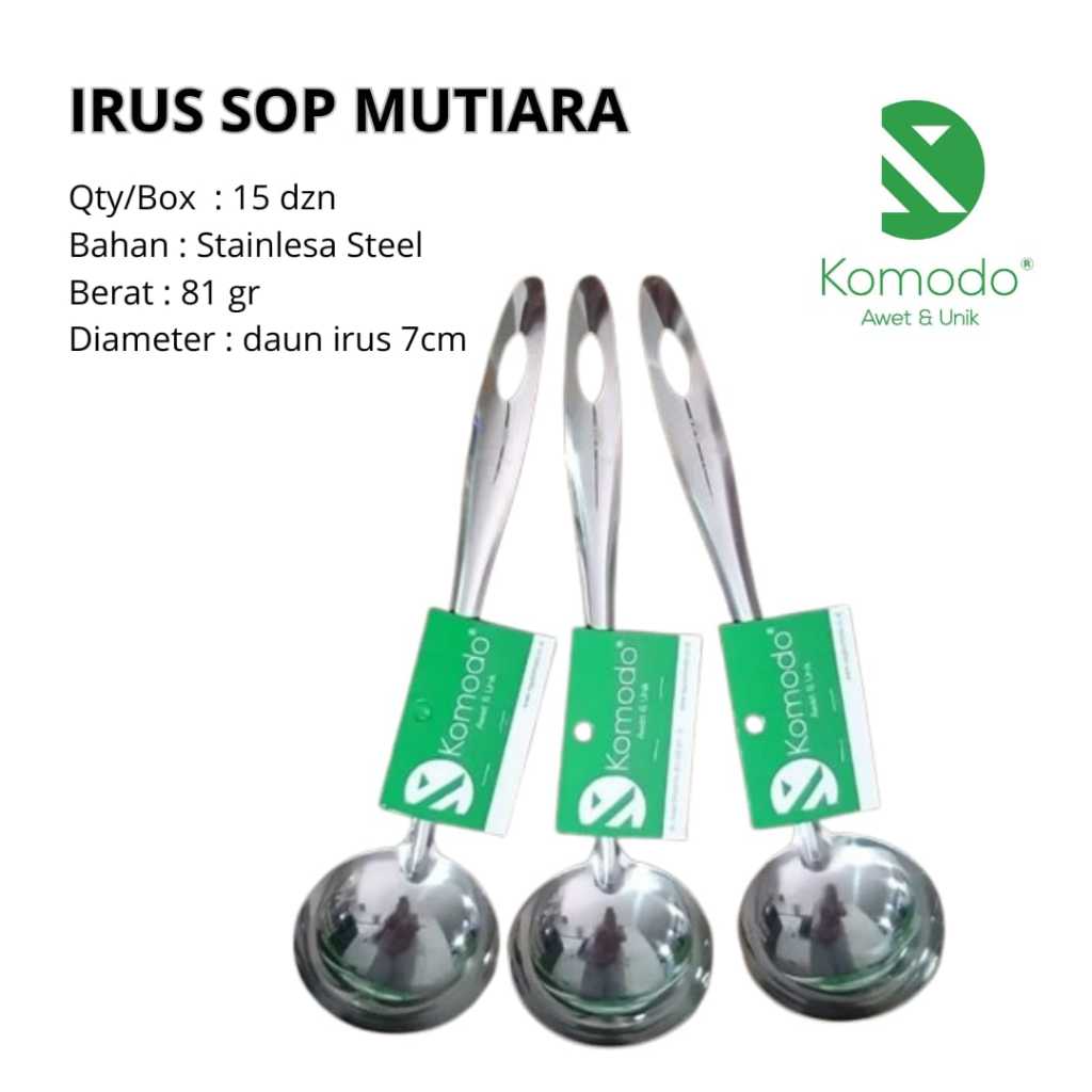 Jual IRUS SOP MUTIARA STAINLESS STLEEL | Shopee Indonesia