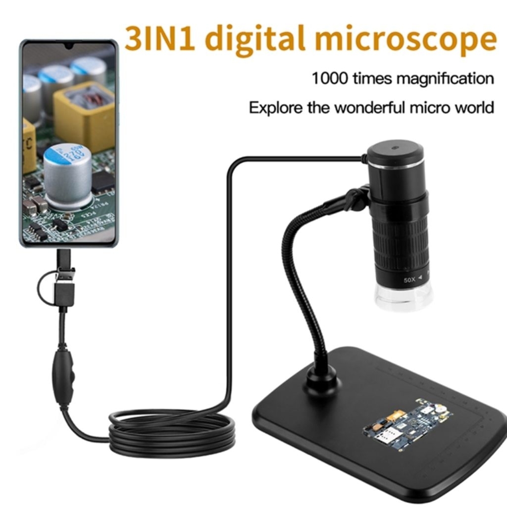 Jual microscope mikroskop USB 500X 1000X 1600X digital zoom magnifier ...