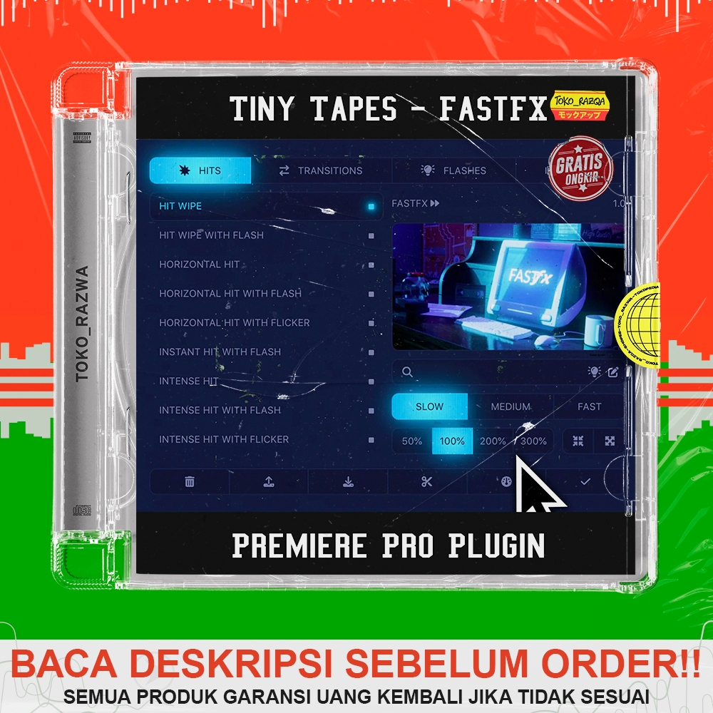 Jual Premiere Pro Plugin - Tiny Tapes - FastFX v1 - 250525 | Shopee Indonesia