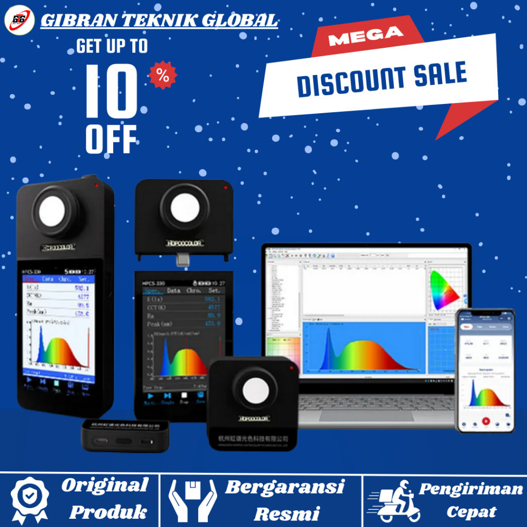Jual HOPOOCOLOR HPCS330 Portable bluetooth Spectrometer Spectrum ...