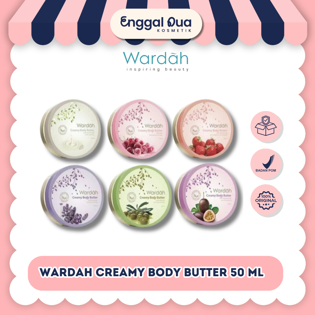 Jual Wardah Creamy Body Butter 50 ML | Enggal Dua Kosmetik | Shopee ...