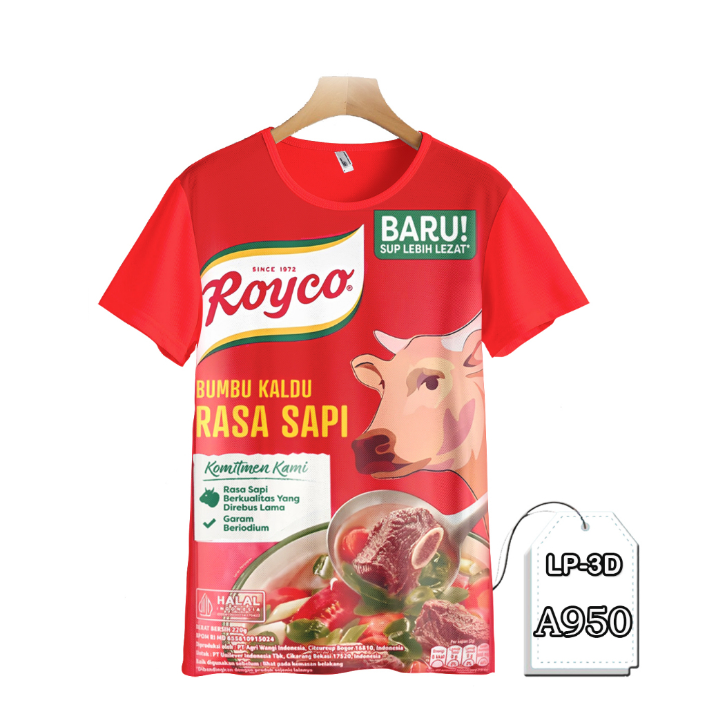 Jual Baju Bumbu Dapur Royco Kaldu Rasa Sapi Kaos Lucu dan Trendy ...