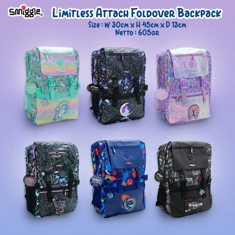 Jual RANSEL SMIGGLE BETTER TOGETHER ATTACH FOLDOVER BACKPACK BESAR 5081 ...