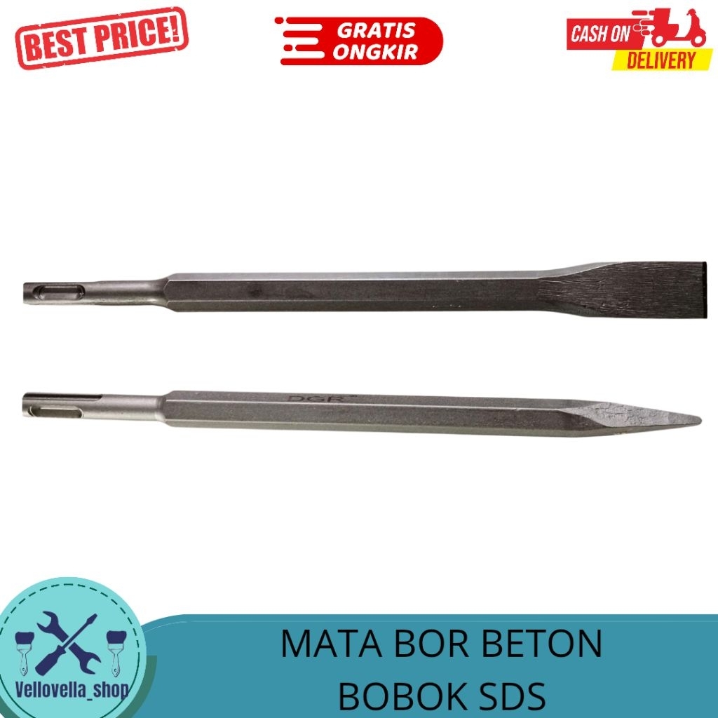 Jual Mata bor beton Bobok SDS 14x250MM / Mata bor pahat beton bobok SDS ...