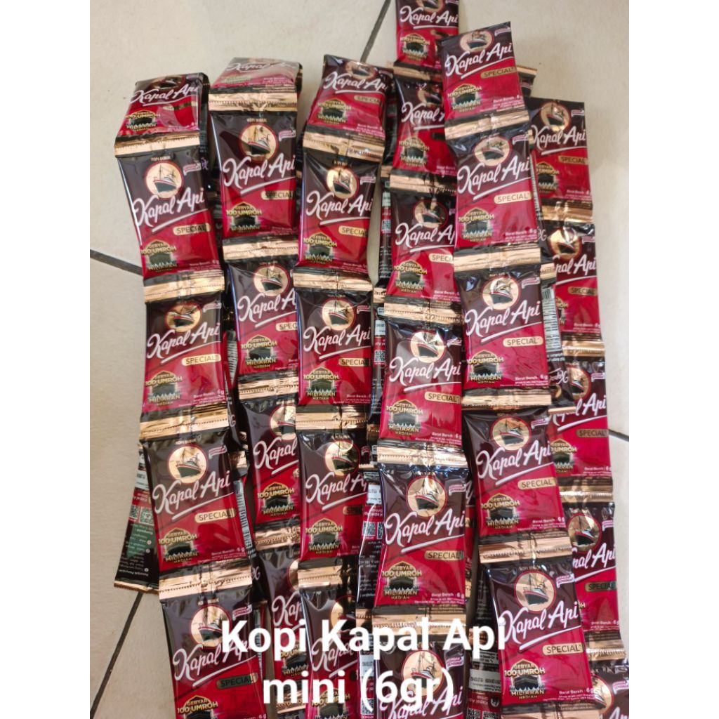 Jual kopi kapal api tanpa gula 6gr (mini) | Shopee Indonesia