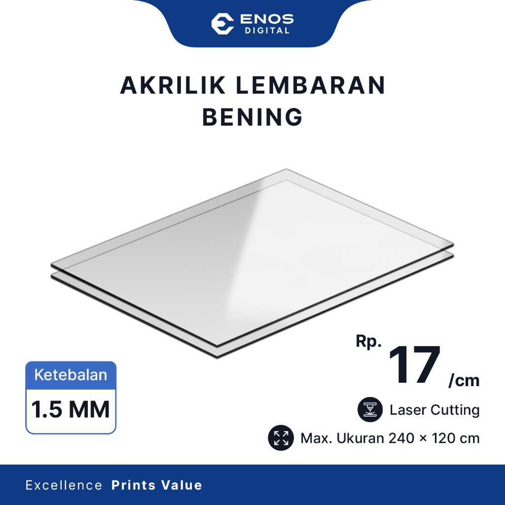 Jual Akrilik Bening 1.5mm / Akrilik Lembaran / Acrylic Custom Ukuran Laser Cutting | Shopee ...
