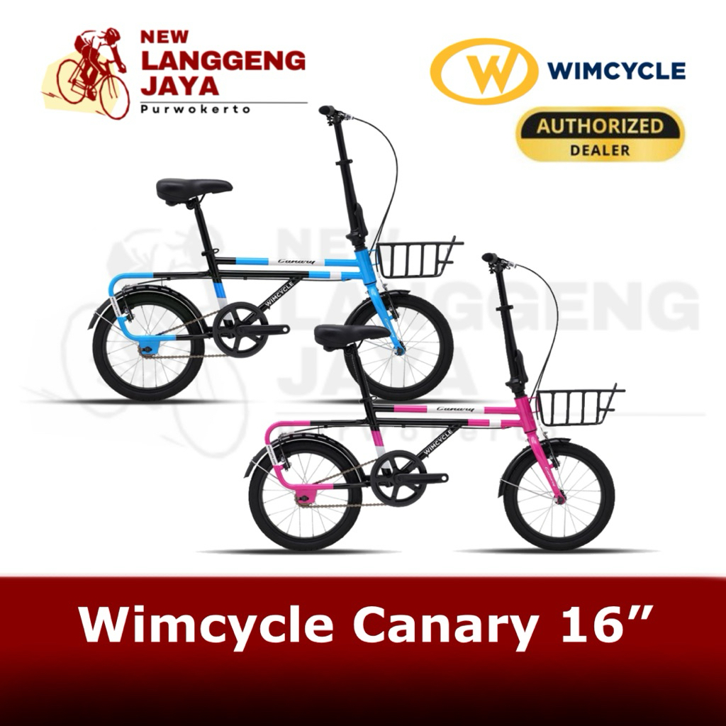 Jual Wimcycle Sepeda Commuter Urban Canary 16" | Shopee Indonesia