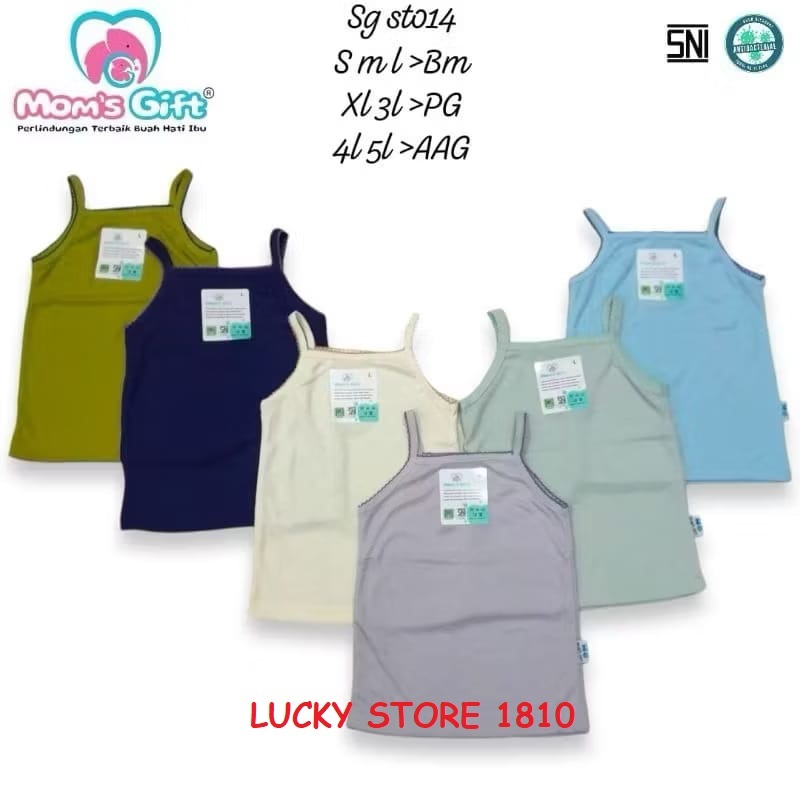 Jual (3 Pcs) Singlet Anak MOM'S GIFT ST 014 / Singlet anak perempuan ...