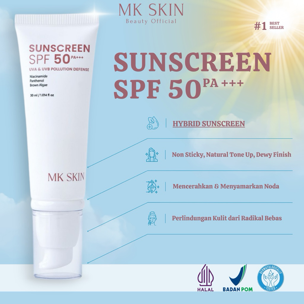 Jual MK SKIN || SUNSCREEN SPF 50 PA++++ | Shopee Indonesia