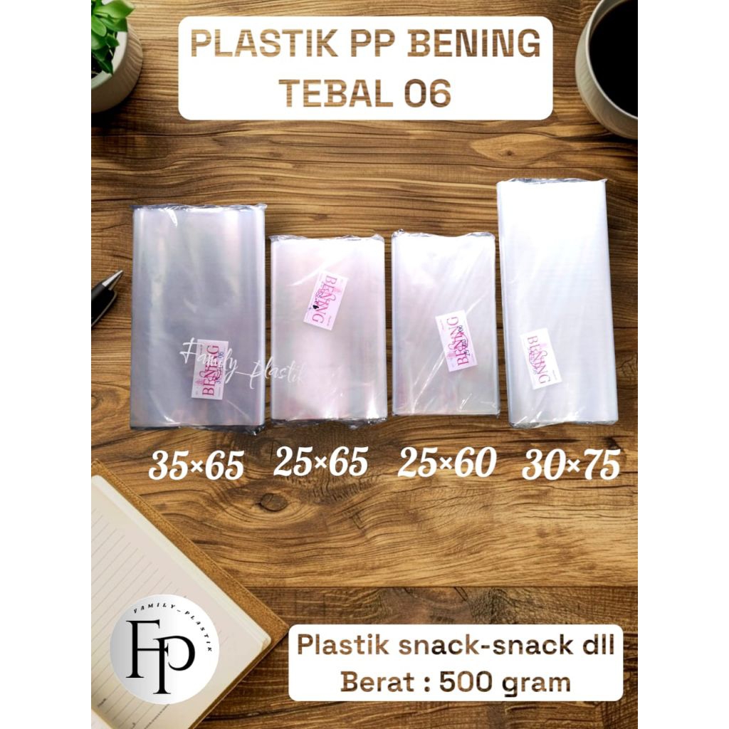 Jual plastik pp bening tebal 06 ukuran lengkap 25×60 25×65 30×60 30×50 30×75 35×75 35×80 35×65 ...